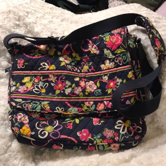 Vera Bradley | Bags | Vera Bradley Messenger Bag In Ribbons | Poshmark